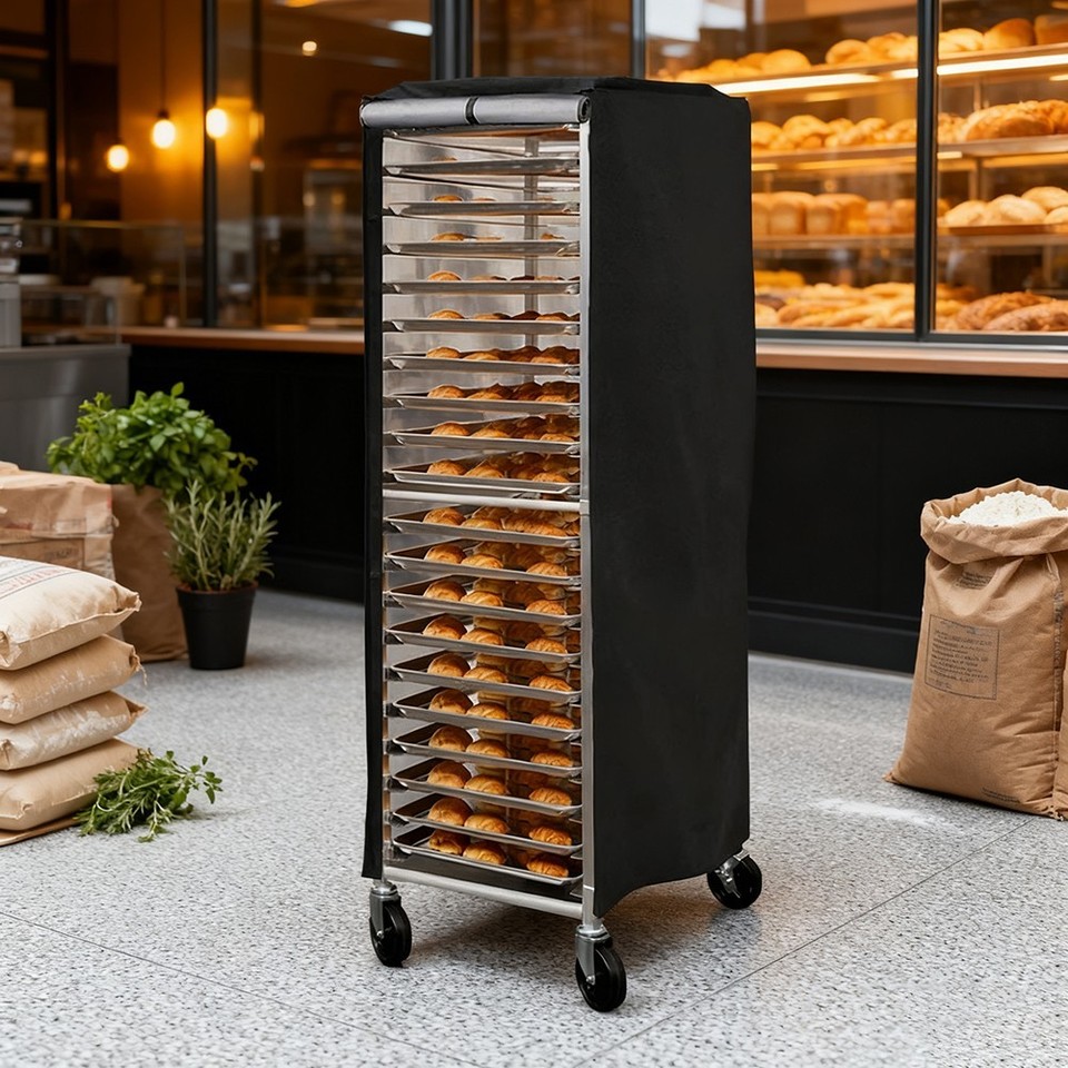 Bread Rack Cover 420D Coated With Silver Zipper Seal Design Ventilation ...
