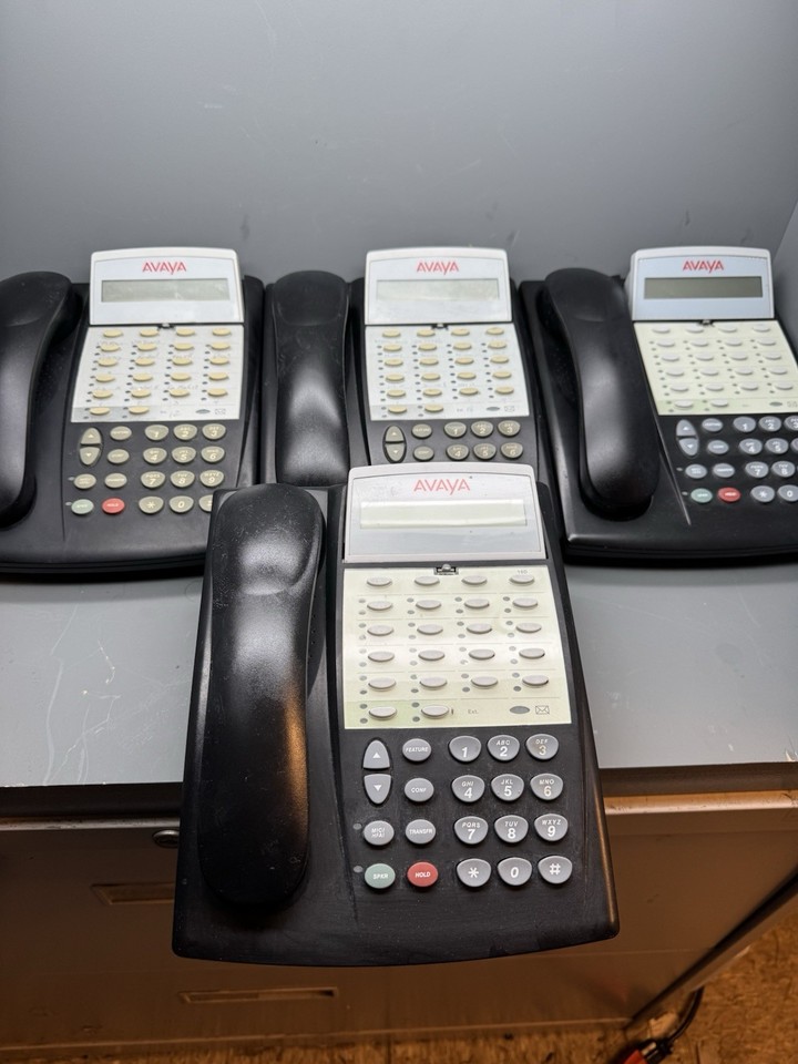 Avaya Partner Euro 18D Series 2 Black qty 5 , 1 Partner Euro 6D Black ...