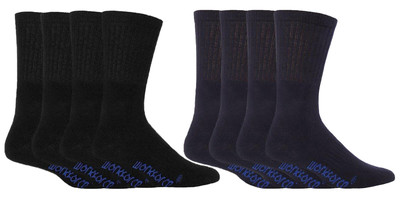 Workforce - Mens 4 Pairs Warm Cushioned Padded Breathable Cotton Work ...