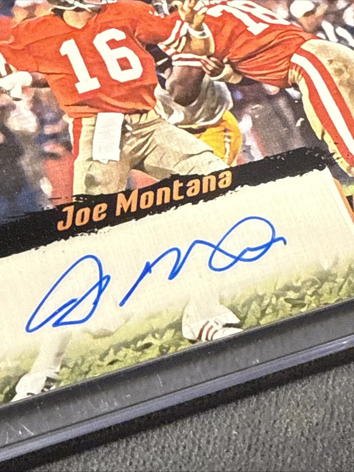 Joe Montana Auto 2023 Leaf Art Of Sport Bronze Spectrum Autograph #’d ...