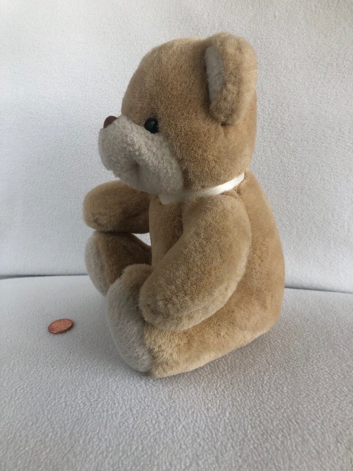 Vintage Bantam Musical Teddy Bear Tan Soft Stuffed Plush Rock a Bye ...