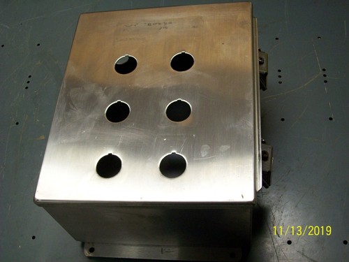 HOFFMAN A12106CHNFSS STAINLESS 12x10x6 ENCLOSURE BOX 6-HOLE | eBay