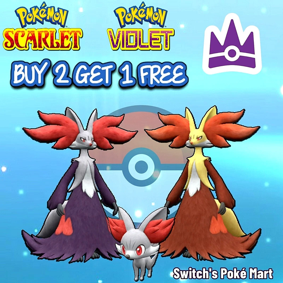 Pokemon Delphox Shiny