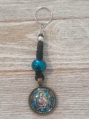 Mother and Child Charm Crochet Key Ring Key Chain Handmade in USA | eBay