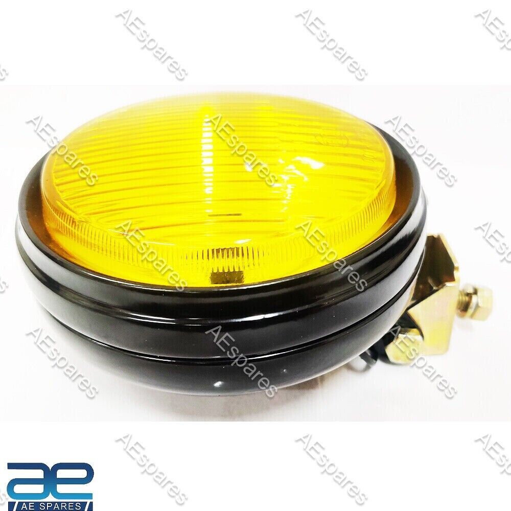 4 x Hella Universal Genuine Round Fog Lamp Yellow Glass Cover With Bulb ...