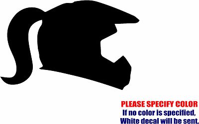 Girl Racing Helmet Graphic Die Cut decal sticker Car Truck Boat Window ...