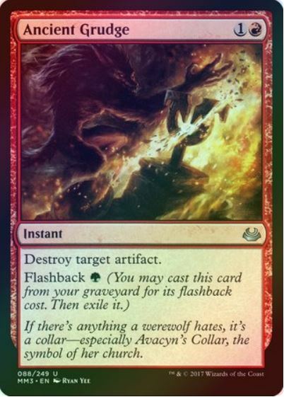 1 x Ancient Grudge - Foil - MM 2017 - LP - Magic The Gathering - MTG ...