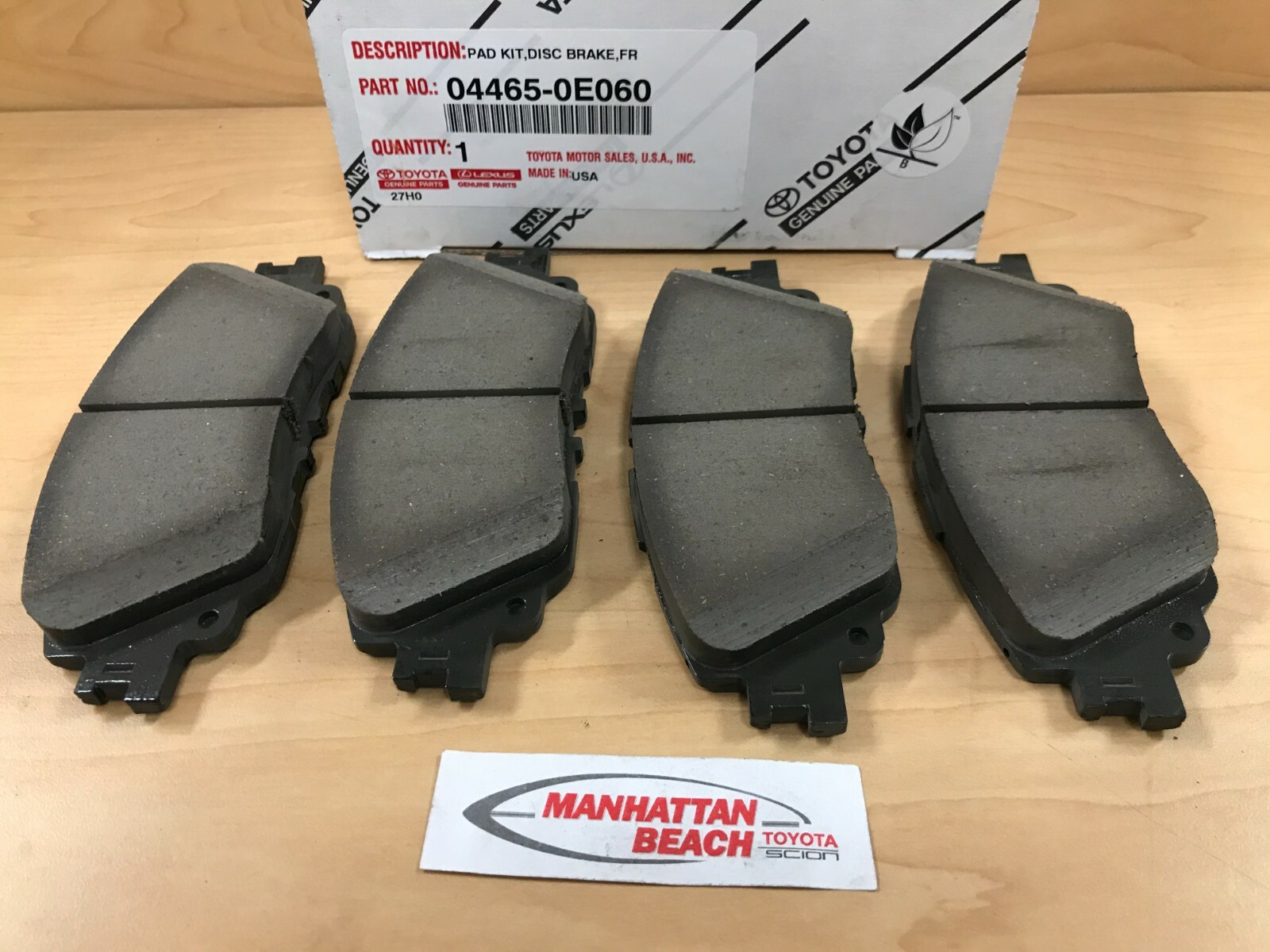 19-24 RAV4 & RAV4 HYBRID (NAP) FRONT BRAKE PADS GENUINE TOYOTA 04465 ...