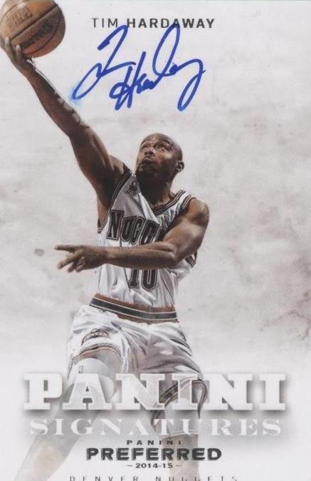 2014-15 Panini Preferred - Panini Signatures Tim Hardaway #414 /75 (AU ...