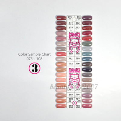 DND Color Swatches / Color Chart / Color Sample Single – 3 | eBay