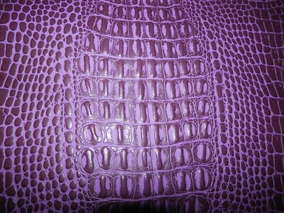 17"x27" Heavy Duty Waterproof Purple Alligator Faux Leather Embossed ...