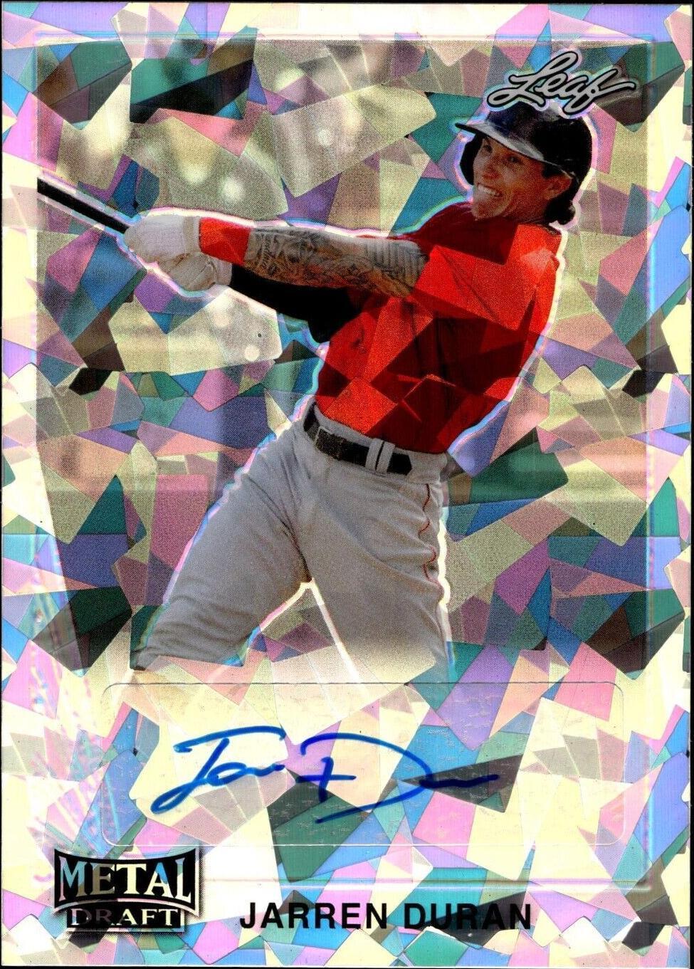 2020 Leaf Metal Draft - 1990 Leaf Autographs Jarren Duran #LA-JD3 ...