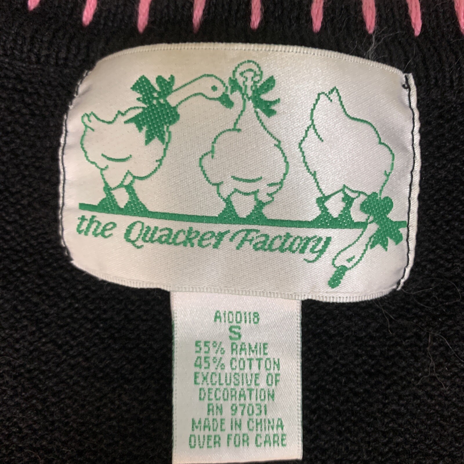 The Quaker Factory Black Flamingo Palm Tree Women's S… - Gem