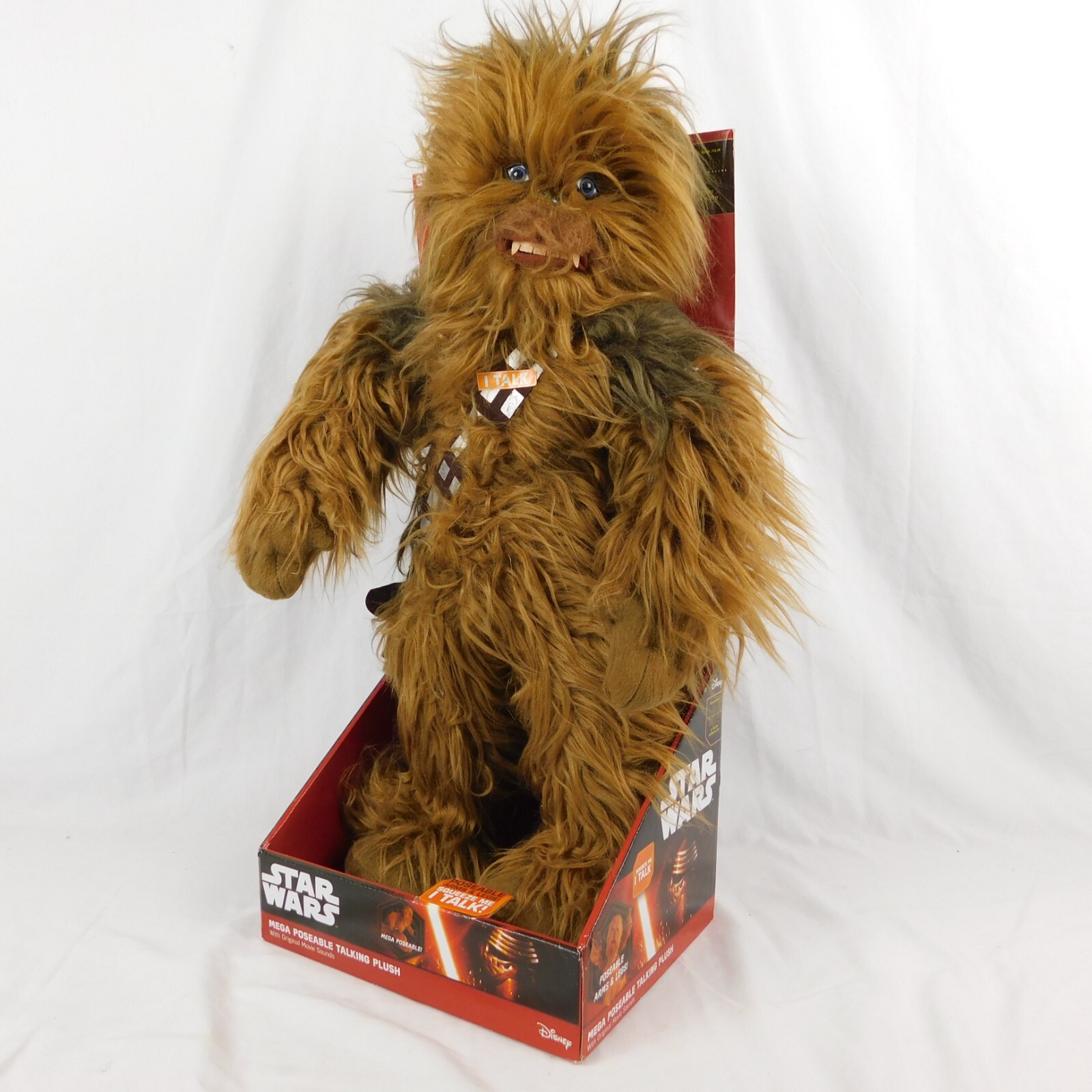 Star Wars Mega Poseable 24" Chewbacca Talking Animatronic Plush Chewie ...