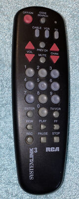 RCA SystemLink 3 Universal TV Remote Control | eBay