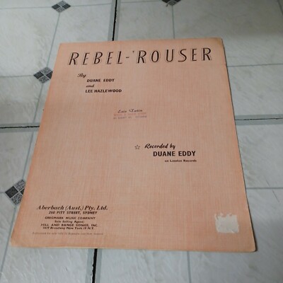 Rebel Rouser By Duane Eddy Vintage Sheet Music | eBay Australia