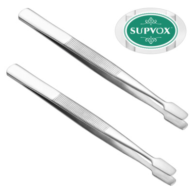 2PCS Stamp Collecting Supplies Stamp Tongs Needle Nose Tweezers Pointed ...