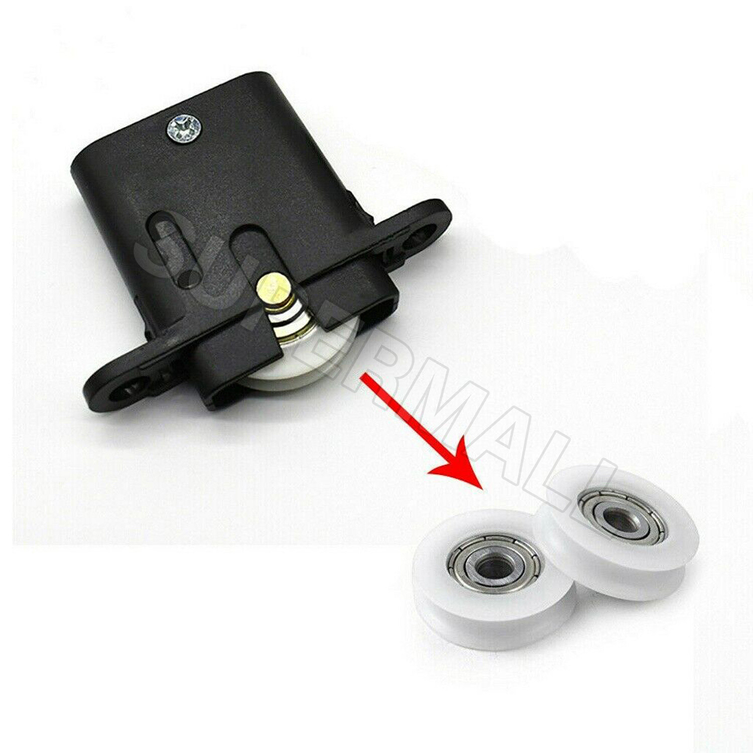 5PCS Sliding Security Screen Sliding Door Rollers Wheels Replacement OZ ...