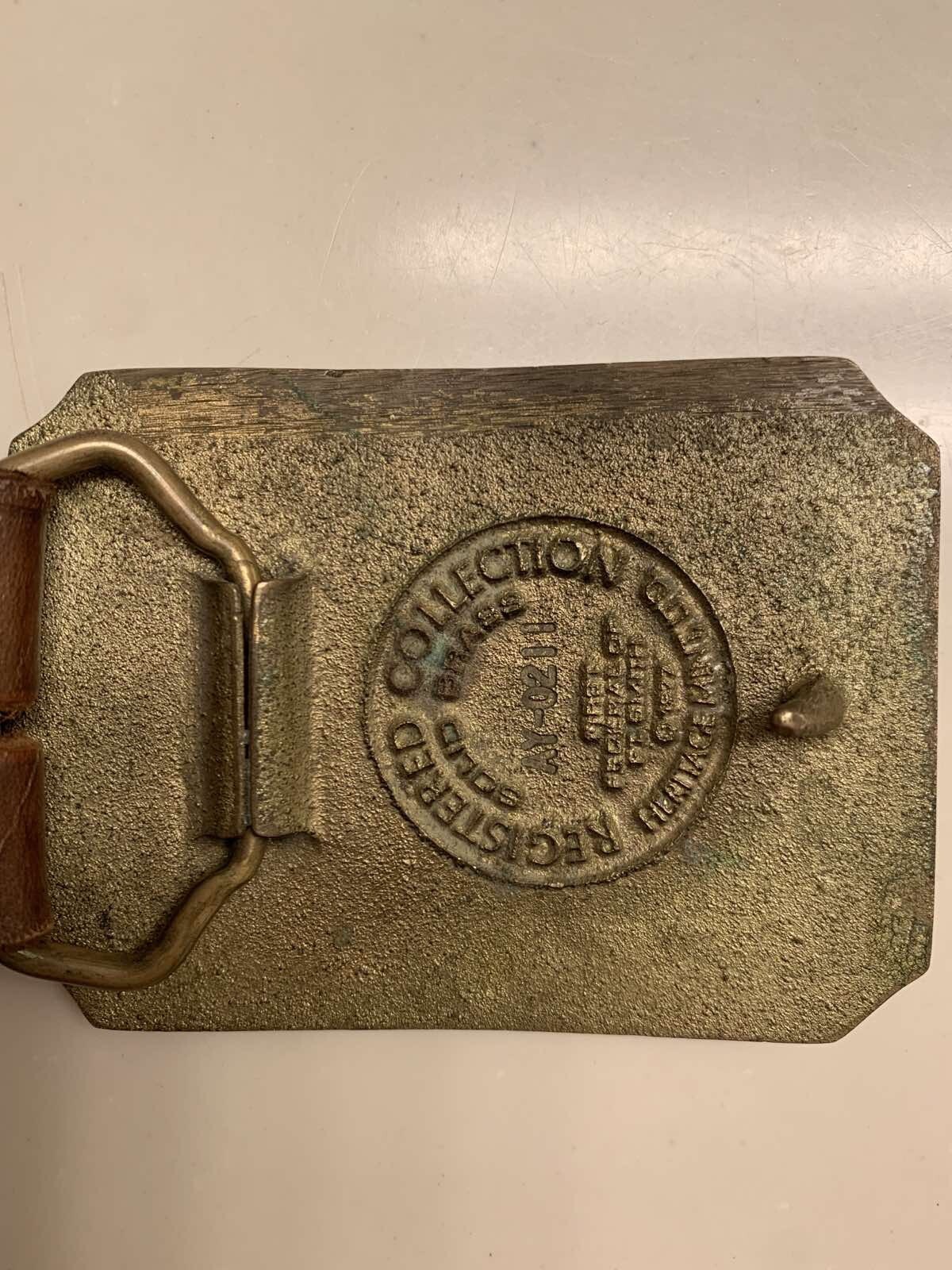 Vintage Leather Belt with Buckle | eBay