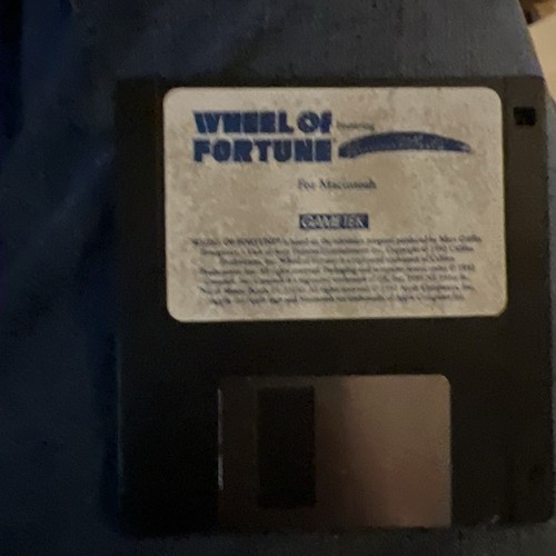 Wheel Of Fortune Floppy Disk For Macintosh Untested | eBay