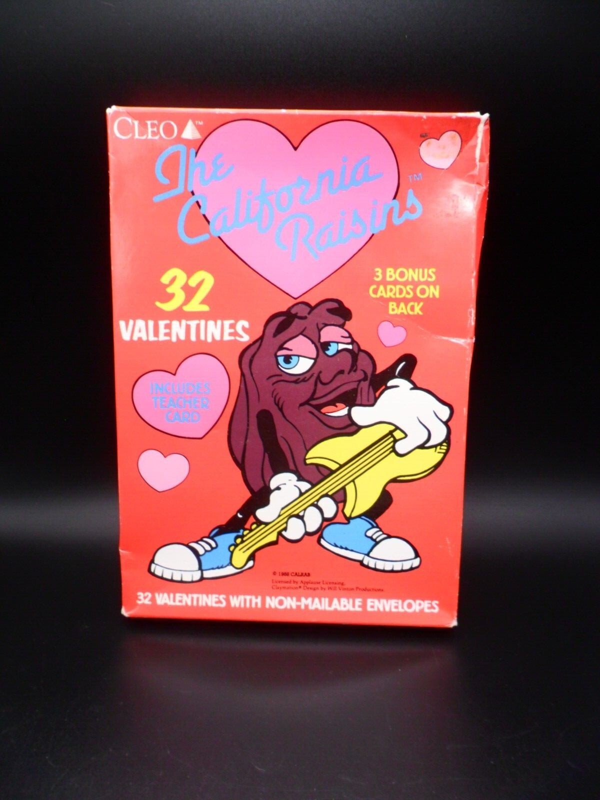 1989 California Raisins Box of Unopened Valentine Cards 32 Cleo | eBay