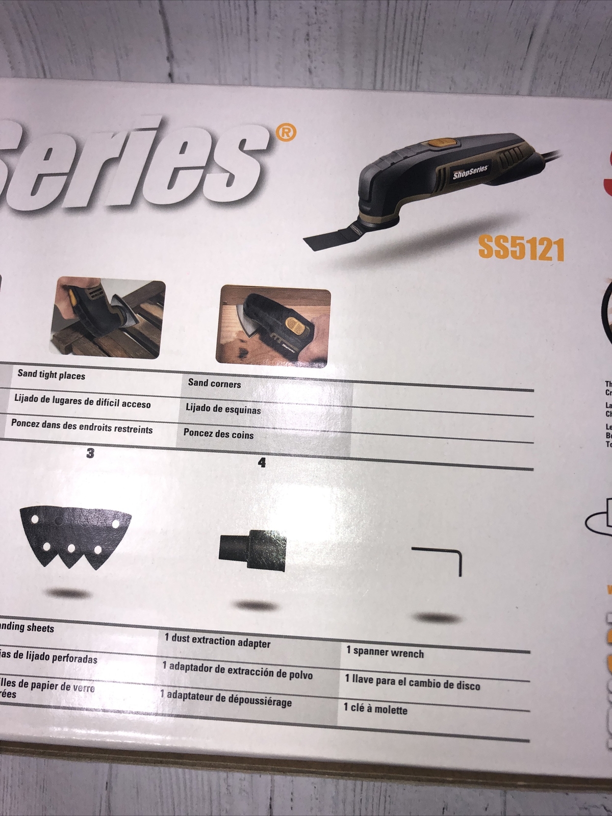 Rockwell Shop Series Sonictool 6 PC Kit SS5121 Oscillating Tool for ...