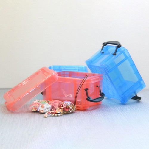 Small Plastic Box with Locking Lid Mini Organizer Container 8.7*6.5*5 ...