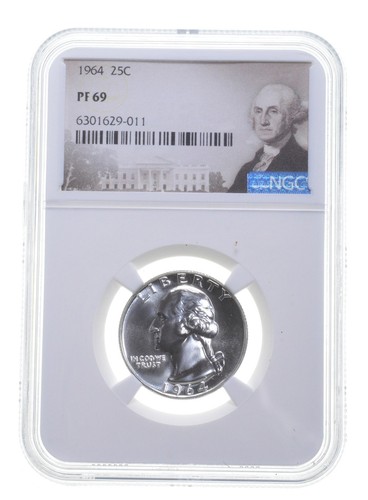 PF69 1964 Proof Washington Quarter NGC Graded - White Coin Spot Free PR ...