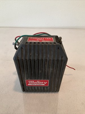 Mallory 29440 Early Promaster Classic coil, Oil Filled, 49,000V, Black ...