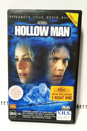 HOLLOW MAN Kevin Bacon Elisabeth Shue HORROR/THRILLER VHS PAL MOVIE | eBay