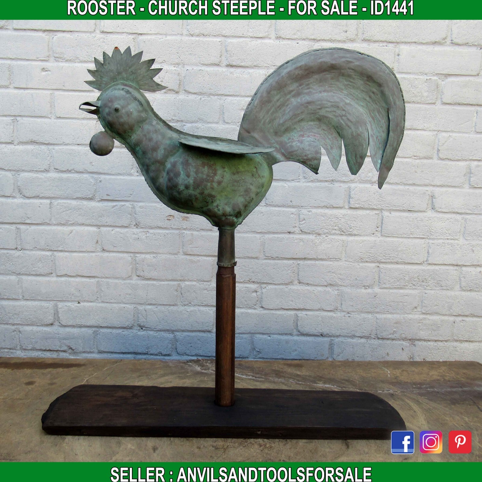 ROOSTER - CHURCH STEEPLE - ID1441 | eBay