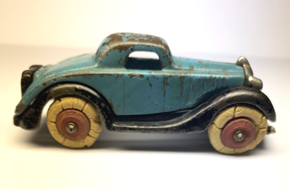 1935 Original Hubley BLUE & BLACK HUDSON TERRAPLANE COUPE w/ NICKEL ...