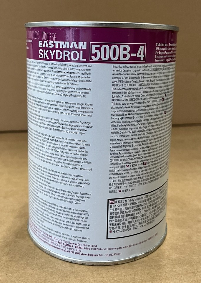 Skydrol 500B-4 Purple BMS3-11P Type IV Fire Resistant Hydraulic Fluid ...