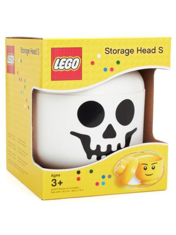 LEGO STORAGE HEAD SKELETON SKULL CHILDREN'S STACKABLE BOX SMALL ...