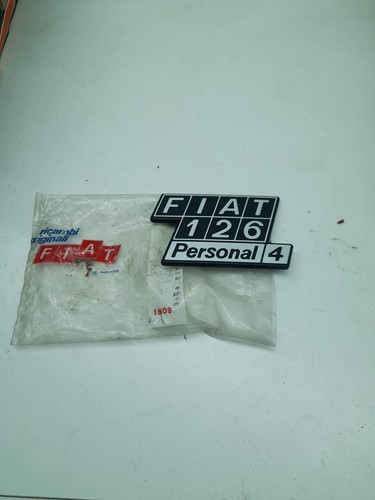 Rear Logo Badge 'FIAT 126 PERSONAL 4' In Metal, Original | eBay