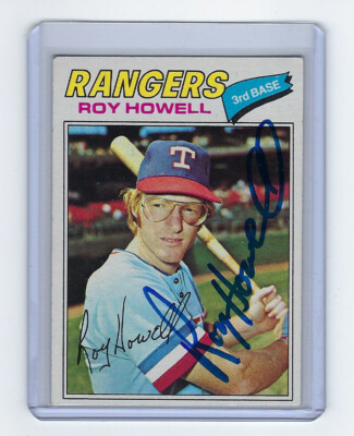1977 RANGERS Roy Howell signed card Topps #608 AUTO Autographed Texas ...