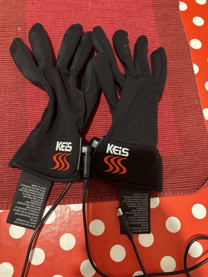 Keis G102 Heated Inner Under Winter Gloves Motorcycle Motorbike Size ...