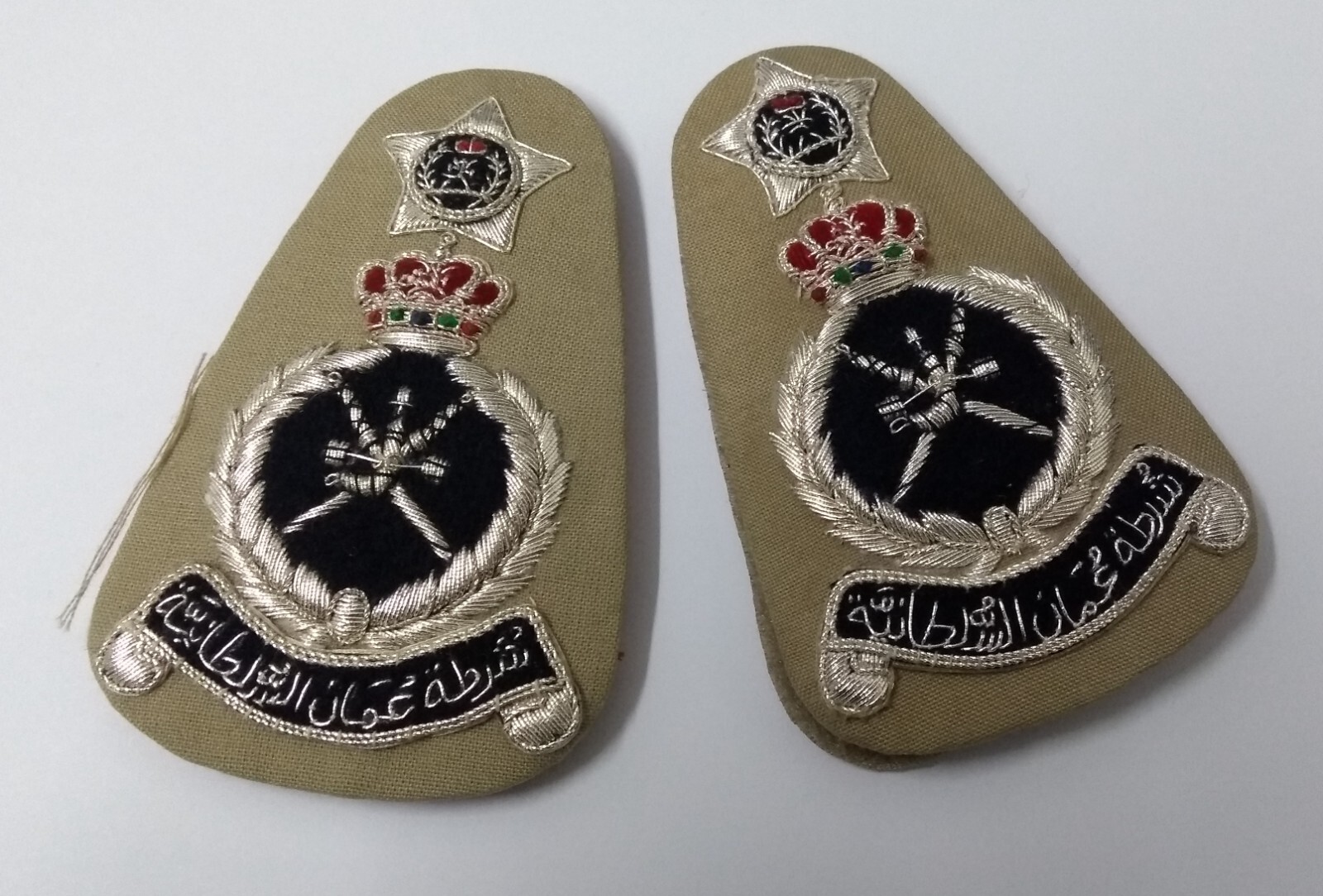 Oman Rank Badges Khaki Stone Royal Crown Insignia 1st Sergeant Major 1 ...