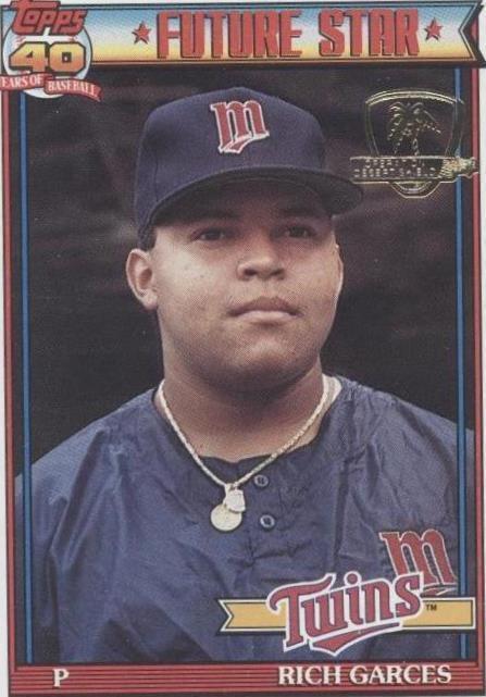 1991 Topps - Future Star Rich Garces #594 Operation Desert Shield (RC ...