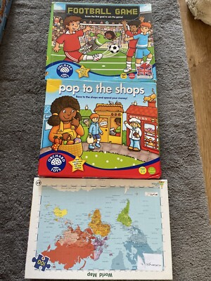 3 X Educational Games Inc Orchard Toys Football Game, Pop To The Shops ...