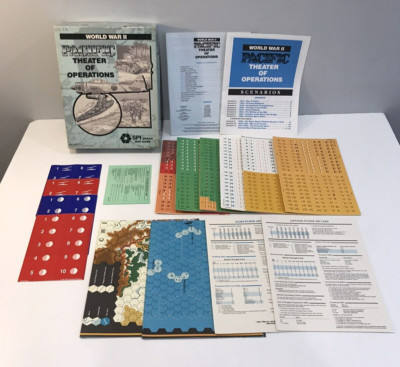 NIB Pacific Theater of Operations World War II WWII Board Game SPI TSR ...