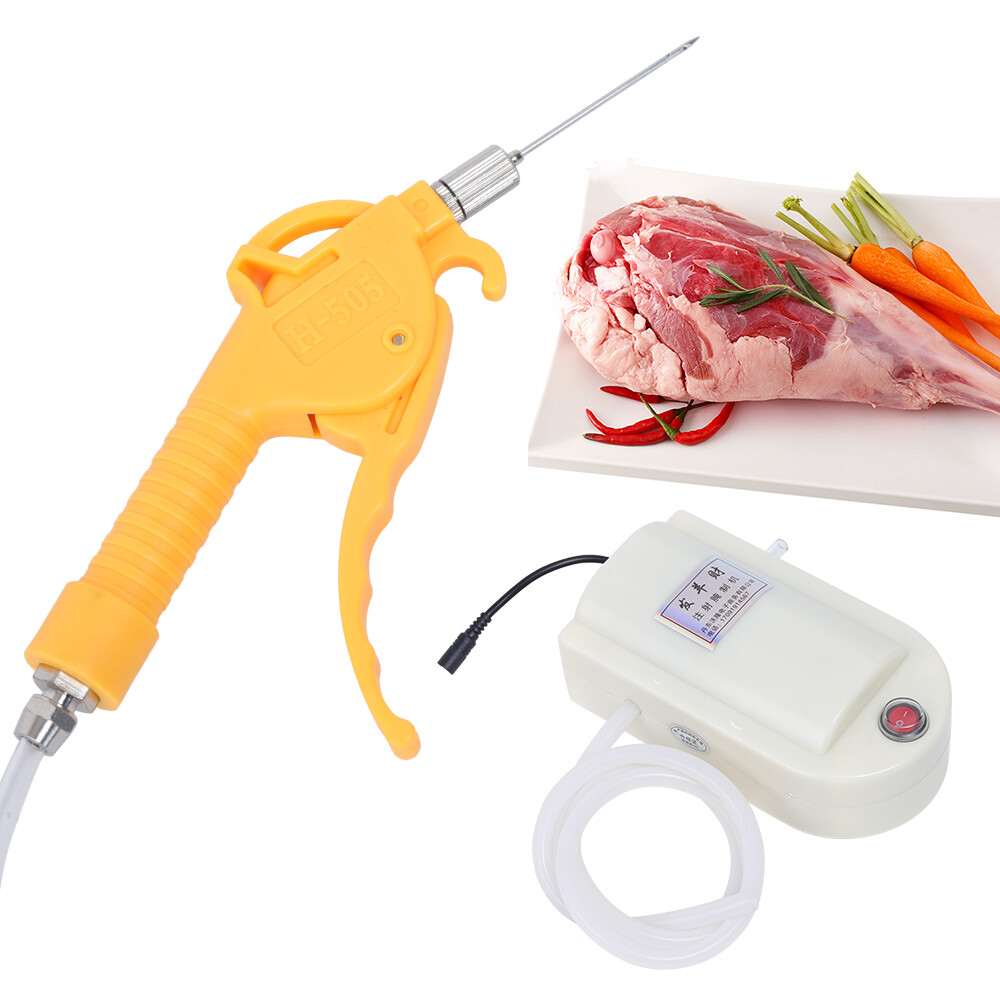 Kitchen Barbecue Meat Pump Electric Pump (3-Needle) – Marinade Injector ...
