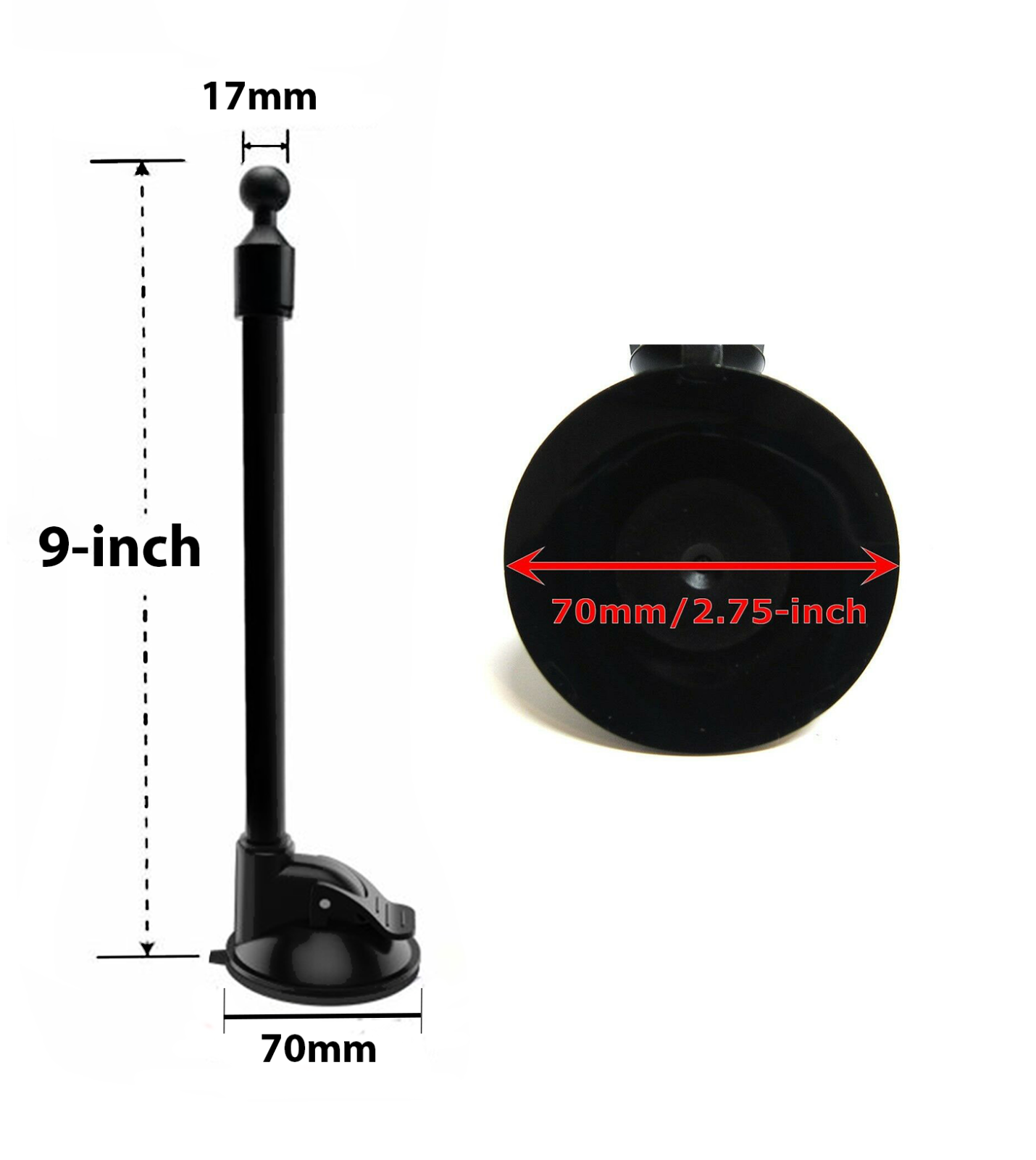 Car Windshield Flexible Suction Mount For Garmin GPSMAP 86i 86s 86sc ...