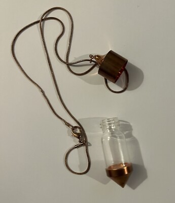 Necklace Jar Bottle Pendulum Spiritual Metaphysical Oil Crystal | eBay