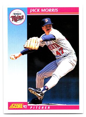 1992 Score #652 Jack Morris Minnesota Twins | eBay