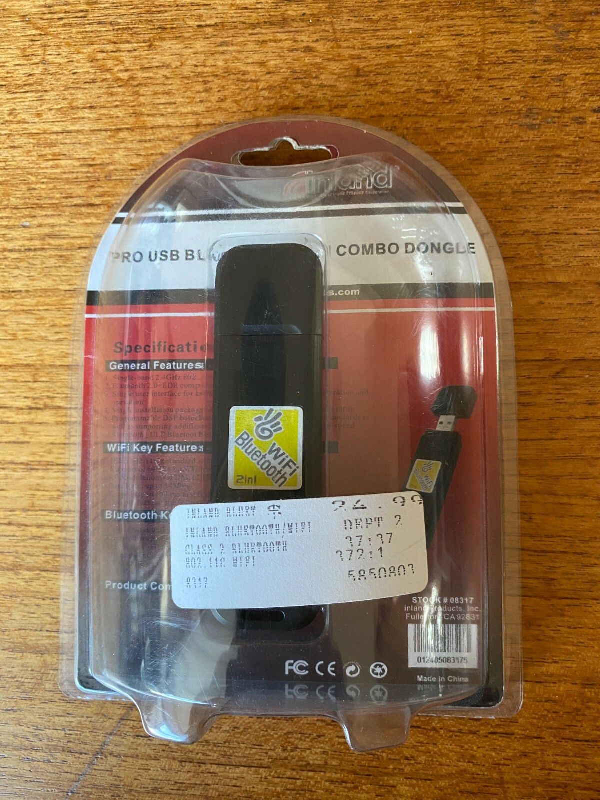 Inland Pro USB Bluetooth/Wi-Fi Combo Dongle | eBay