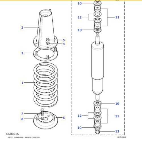 HEAVY DUTY Front Suspension Turrets Ring Kit for Land Rover Defender ...