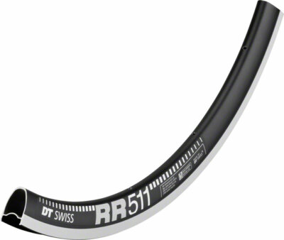 DT Swiss RR 511 700c Tubeless-Ready Road Rim 24h Black includes Squorx ...
