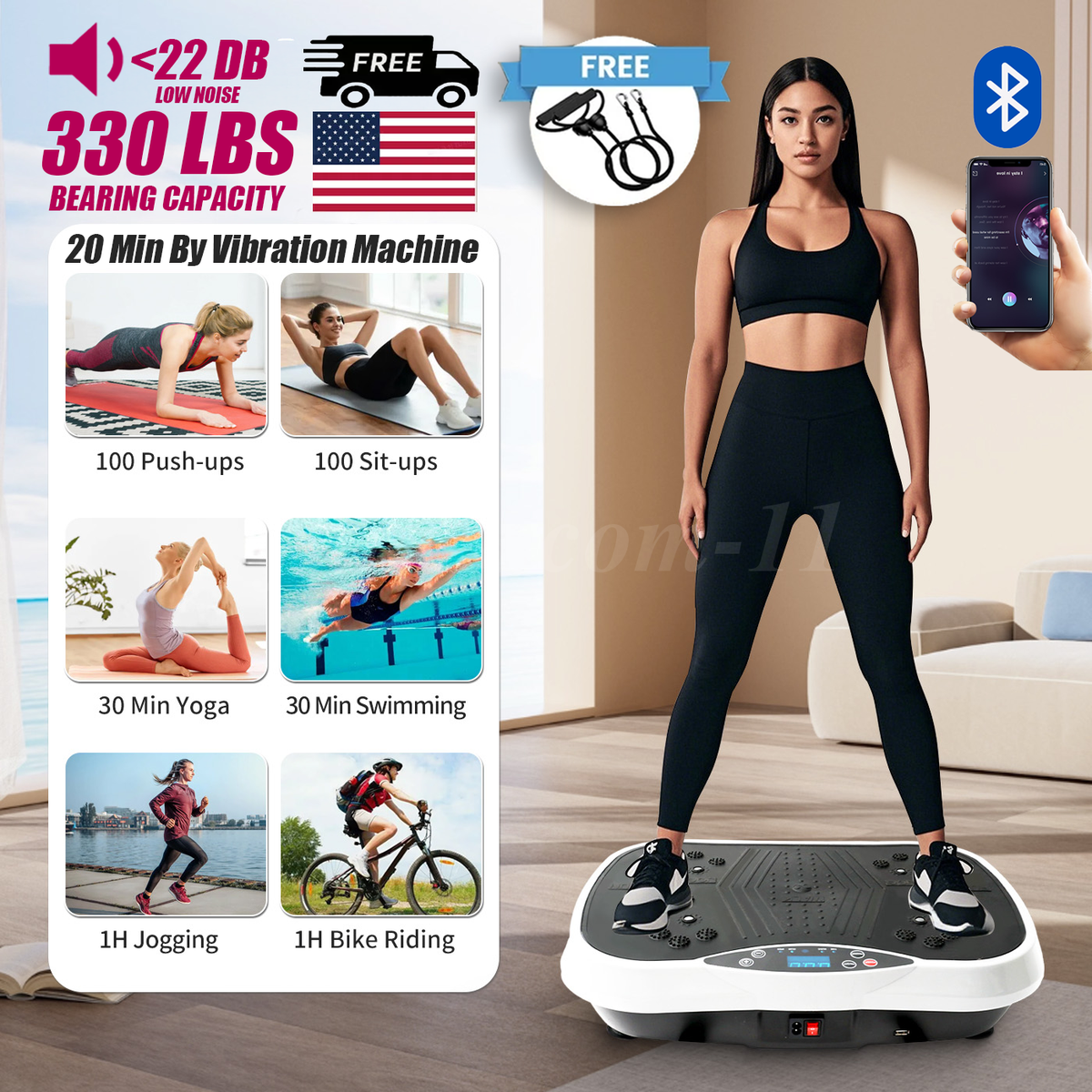 Full Body Vibration Trainer Confidence Fitness Vibration Plate Trainer ...