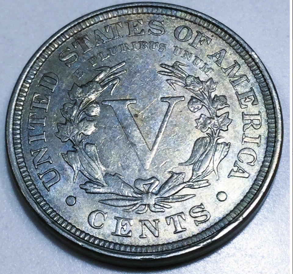 1907 Liberty V Nickel 64+MS+ PQ Gem Lustrous Toned Rare Date UNC Type ...